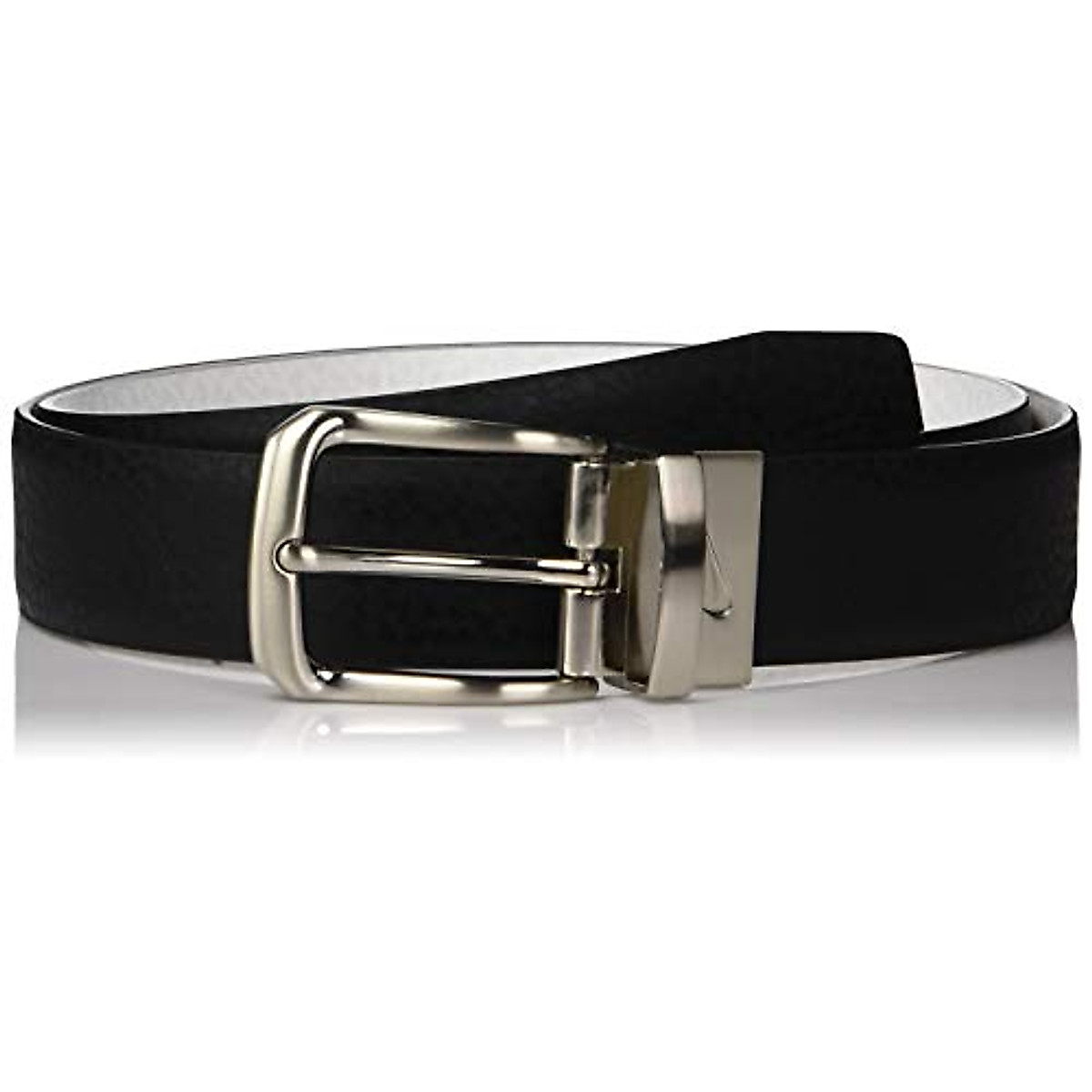 Nike boys Reversible Pebble Harness Belt, Black/White, X-Large US