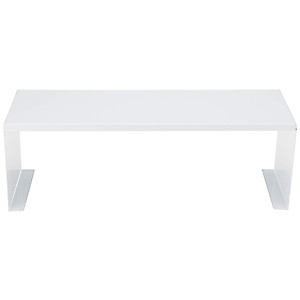 Yamazaki Home Expandable Platform Riser-Storage Shelf Organizer Rack, One Size, White