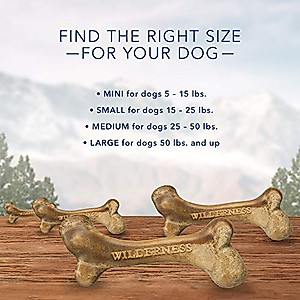 Blue Buffalo Wilderness Wild Bones Grain Free Dental Chews Dog Treats, Large 10-oz Bag