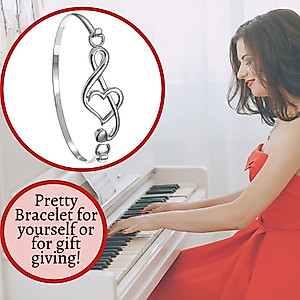 PammyJ Music Bangle Bracelet – Gift for Musician – Musical Jewelry for Women