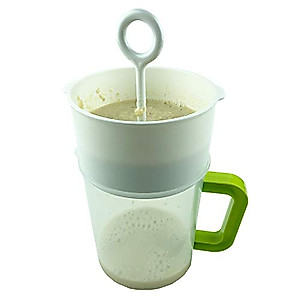 Multiple Usage Food Strainer , Nut Milk Bag Replacement, Yogurt Strainer, Food Grade Polycarbonate And Stainless Steel Mesh BPA-Free, Nut Milk/Soy Milk/Juice/Tea Filter