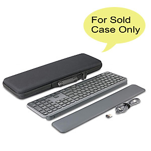 co2CREA Hard Case Replacement for Logitech MX Keys S/MX Keys Advanced Wireless Illuminated Keyboard (Case for MX Keys Keyboard, Black Case)