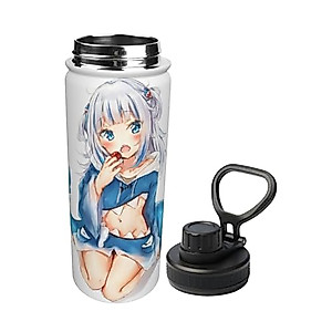 Gawr Music Gura Tumbler 18 oz Stainless Steel Sports Insulated Kettle Travel Drinking Cup Water Bottle with Lid