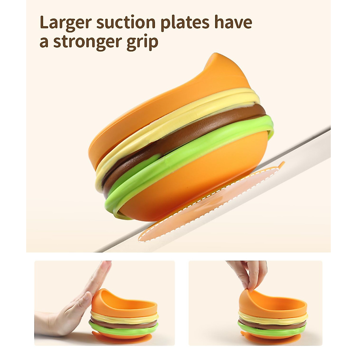 Baby Led Weaning Supplies, Silicone Feeding Set for Baby, Toddler Plates and Bowls Set with Suction, Baby Utensils Set with Adjustable Bib, Sippy Cup,Spoon and Fork, 6+ Months