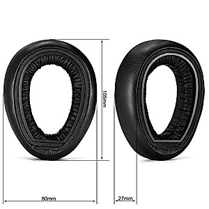 PXC 550 Ear Pads - defean Replacement Ear Cushion Cover Compatible with Sennheiser PXC 550 PXC 550-II Wireless MB 660 Series Headset,Softer Leather,High-Density Noise Cancelling Foam, Added Thickness