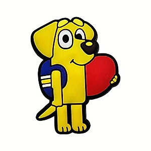 38pcs Blue Dog Cartoon Shoe Charms! Dog Shoe Decoration Charms For Clog Sandals Shoes! Cute Pin Shoe Accessories For Kids Girls Boys Party Favors Birthday Gifts!