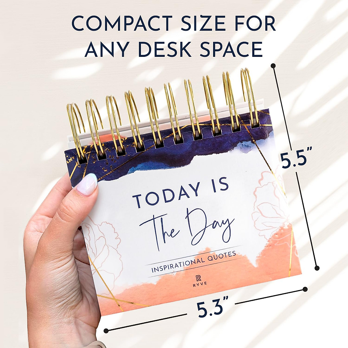 Motivational Calendar - Daily Flip Calendar with Inspirational Quotes - Inspirational Desk Decor for Women, Office Decor for Women Desk, Inspirational Gifts for Women, Desk Accessories for Women