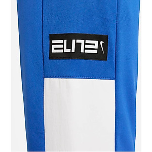 Nike Big Boys Therma-Fit Elite Basketball Pants (Game Royal/White, X-Large)