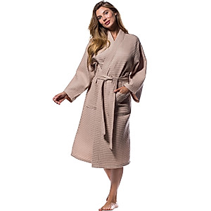 Turquaz Robes For Women Lightweight Unisex Waffle Kimono Bathrobe Mothers day Gifts