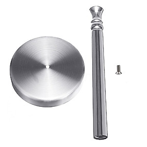 shozon Paper Towel Holder Free-Standing, Kitchen Roll Holders Table Countertop Stainless Steel Paper Roll Holder, Silver