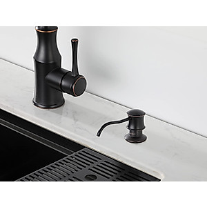 AguaStella AS94ORB Oil Rubbed Bronze Pull Down Kitchen Faucet and ASF42ORB Oil Rubbed Bronze Built in Soap Dispenser Combination