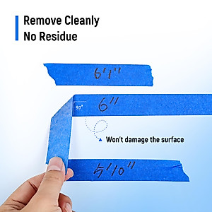 Painters Tape, 9 Rolls Masking Tape, Masking Master with Adhesive Backing, Blue Tape for Home, Office, School Stationery, DIY Art, Crafts, Labeling (0.94Inch X 180 FT), Total 1624 FT