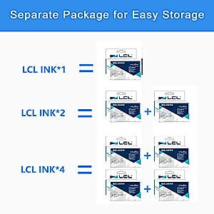 LCL Compatible Ink Cartridge Replacement for Canon PGI-35 PGI35 1509B002 PIXMA IP100B PIXMA IP100 PIXMA IP110 PIXMA mini260 PIXMA mini320 TR150 (6-Pack Black)