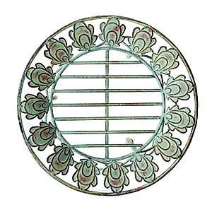 Flower Stool Plant Pot Stand Rack Metal Retro Iron Decoration Display Shelf Garden Patio Standing Floor-Stand Indoor Outdoor Succulents Herb Bonsai Holds 1 Flowerpot