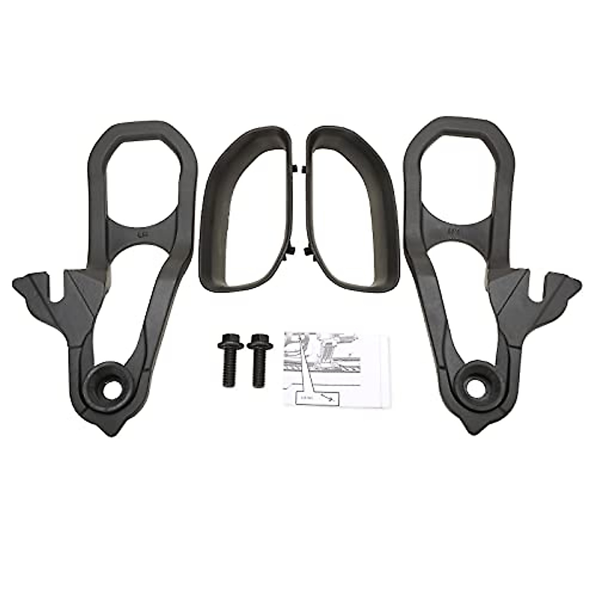 MITZONE Front Tow Hooks Right & Left with Bushing Compatible with 2019 2020 2021 2022 RAM 1500 Replace 68272944AB 68272945AB