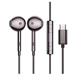 Compatible with Google Pixel 6a Headphones, Type C Headphones Wired for Google Pixel 6A Accessories Earbuds USB Type C in-Ear with Remote & Microphone for Music, Phone Calls, Work Noise Isolating