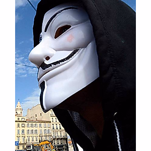 V for Vendetta Mask, Halloween Masks - Guy Masks for Kids Costume