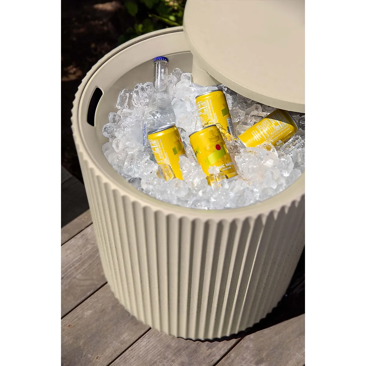 Veradek Cooler Side Table - 2 in 1 - Designed for use as Outdoor Side Table, Outdoor Patio Decor and Ice Chest