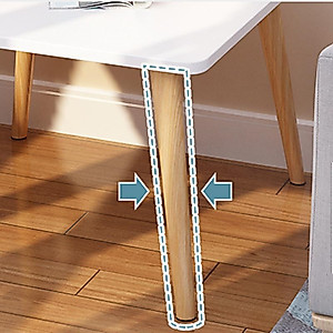 yarlung Small Side Table Wooden White End Table, Modern Bedside Table Square Accent Table Nightstand for Small Space, Living Room, Bedroom, Office, Easy Assembly, 15.75 x 15.75 x 16.5 Inches