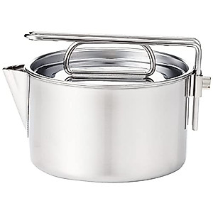 Captain Stag M-7296 Camping Kettle Cooker, 5.5 inches (14 cm), 0.5 gal (1.3 L)