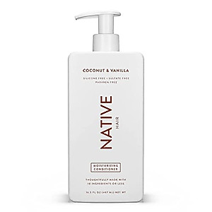 Native Coconut & Vanilla Moisturizing Vegan Conditioner, Clean, Sulfate, Paraben and Silicone Free - 16.5 fl oz
