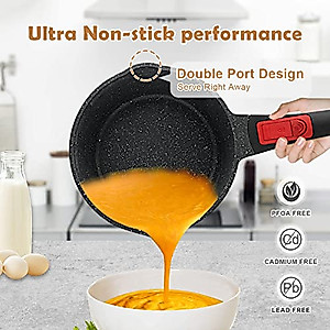 Bobikuke 1.5 Quart Saucepan with Lid, Nonstick Sauce Pan Small Soup Pots for Cooking, Sauce Pot with Lid Compatible for All Stoves, Milk Pan with Removeable Handle, Oven& Dishwasher Safe(BLACK)