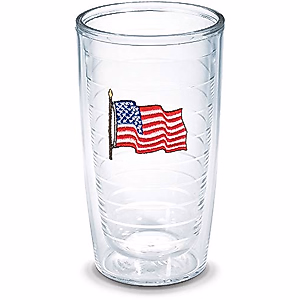 Tervis American Flag Made in USA Double Walled Insulated Tumbler, 1 Count (Pack of 1), Unlidded