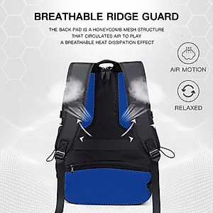 FILLOVE Laptop Backpack, Friendly Durable Travel Backpack with USB Port,Water Resistant Computer Bag Travel Business Backpack for 17 inch Laptop