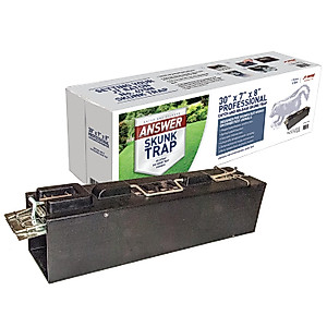 JT Eaton Answer® Skunk & Medium Pest Live Trap, Dark Interior, Easy Capture Trigger, Easy Release Door