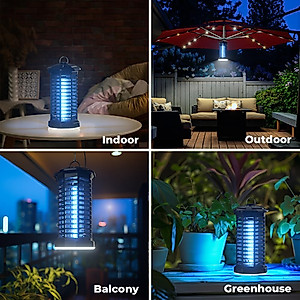 YISSVIC Bug Zapper Outdoor Indoor Waterproof Electric Mosquito Fly Zapper Killer Effective 4200V Plug in for Home Patio Office Courtyard