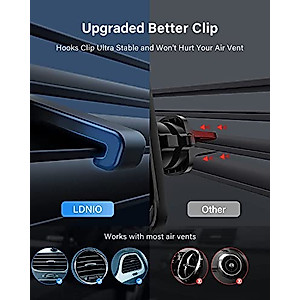 Compatible for MagSafe Car Charger, LDNIO Strong Magnet Magnetic Wireless Car Charger, Hands Free Car Phone Holder [with PD3.0 Adapter] Fit for iPhone 14 13 12 Series and Mag-Safe Case