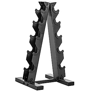 CAP Barbell 150-lb Hex Dumbbell Weight Set with Vertical Rack