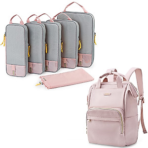 BAGSMART Packing Cubes & Laptop Backpack