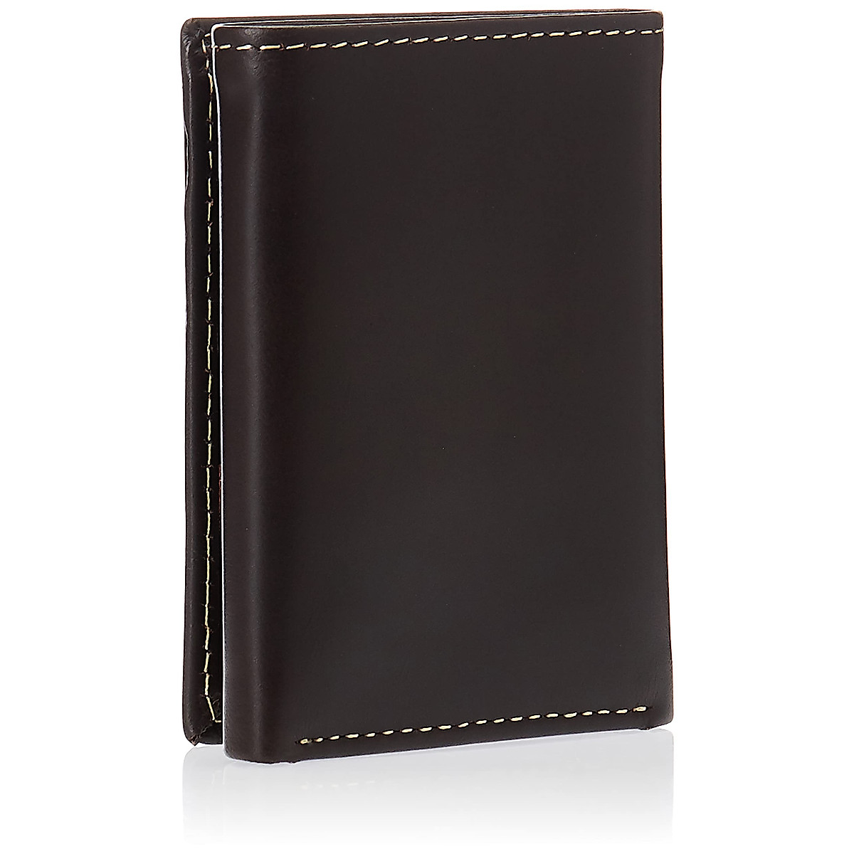 Timberland mens Leather Trifold Wallet With Id Window, Brown (Cloudy), One Size