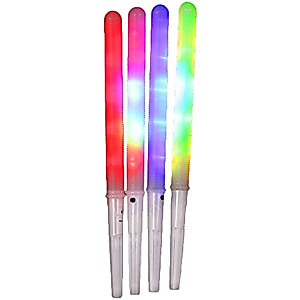 LED Cotton Candy Cones, 4PCS Reusable Glowing Candy Floss Sticks, Colorful Cotton Candy Sticks for All Type Cotton Candy Machine