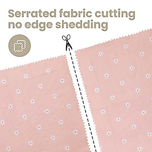 WISPAWS Fat Quarters Fabric Bundles, 10 Pcs 100% Cotton 18” x 20” (45cmx50cm) Precut Quilting Fabric Squares, Floral Prints Cotton Fabric Squares Quilting Supplies for Crafts Sewing Quilting (Pink II)