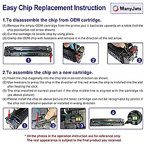 ManyJets 206X W2110X Compatible Toner Cartridge Replacement for HP 206X W2110X 206A W2110A Work with HP Color Laserjet Pro M283fdw M255dw M283cdw M282nw Printer (High Yield,4-Pack,NO CHIP)