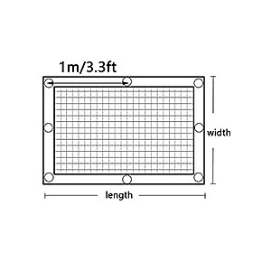 Zlovne Shade Cloth Shade Mesh Tarp,90% Uv Resistant Breathable Shade Net,Brown Shade Netting for Outdoors,Gardens Terrace Courtyard Balcony Car,Insulation Anti-Aging Shade Fabric (6.5ftx6.5ft)