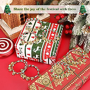 24 Pack Bell Christmas Bracelet Jingle Bracelets for Kids Adjustable Friendship Bracelets Adults Red and Green Wristbands Fun Christmas Party Favors Gifts Stocking Stuffers Holiday Carnival
