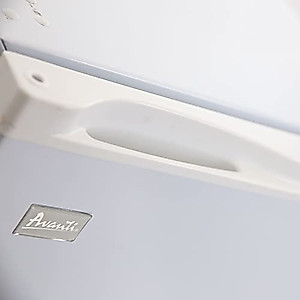 Avanti VF306 Compact Upright Freezer with 3 Metal Shelves, Adjustable Temperature Control, Flush-Back Design Perfect for Homes, Garages, Basements, White