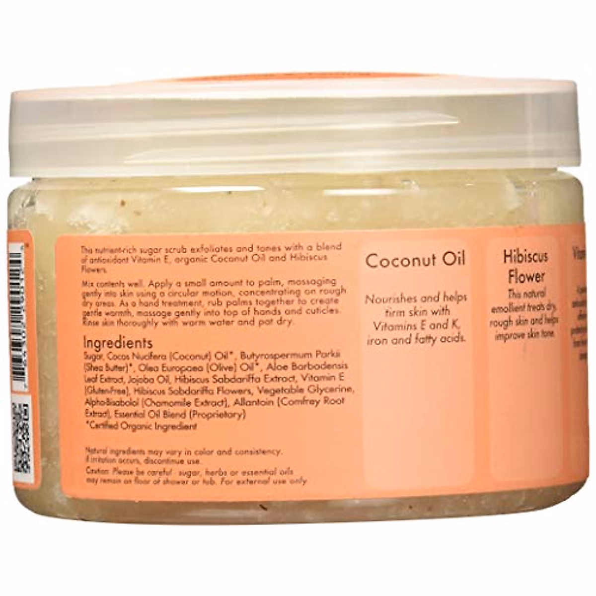Shea Moisture Sheamoisture Coconut & Hibiscus Hand & Body Scrub, 12 Oz