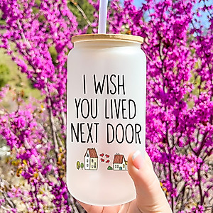 Best Friend Birthday Gifts, Friendship Gifts for Women, Cool Gifts for Female Friends, Long Distance Bestie BFF Funny Unique Gifts Idea for Senior Older Women Woman Over 50 60 70 - Glass Cup Mug