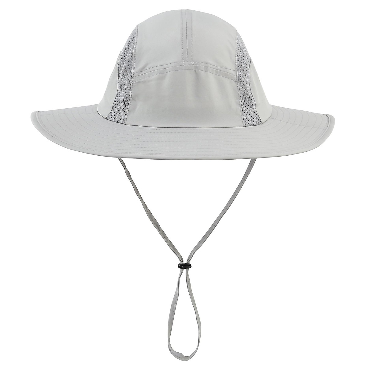 Home Prefer Sun Hats for Men Women Fishing Hat UPF 50+ Wide Brim Bucket Hat UV Protection Hat with Neck Flap Garden Beach (US, Alpha, One Size, Light Grey)