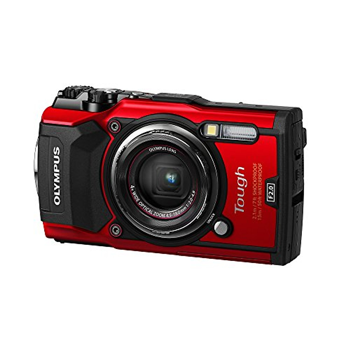 Olympus TG-5 Waterproof Camera with 3-Inch LCD, Red