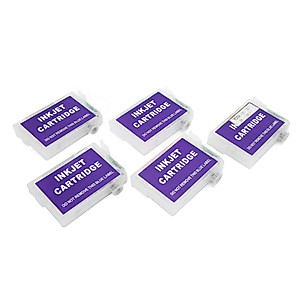 FTVOGUE Ink Cartridge Replacement, 5PCS PP 4 Colors Ink Cartridge Standard Color Ink Cartridges Replacement Cartridge Combo Pack Color, Inkjet Printer Ink