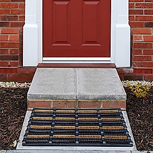 FOOTMATTERS Ninamar Mud Scrubber Tray Mat - 29.5 x 17.5 inch