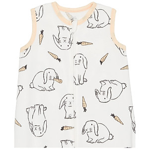 Amazon Essentials Unisex Babies' Microfleece Sleep Sack, Pack of 3, Grey, Bunny, 6 Months