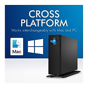 LaCie d2 Professional 8TB External Hard Drive Portable Desktop HDD – USB-C USB 3.0, 7200 RPM Enterprise Class Drives, for Mac and PC Desktop, (STHA8000800) w/ 32GB Storage Bundle (3 Items)