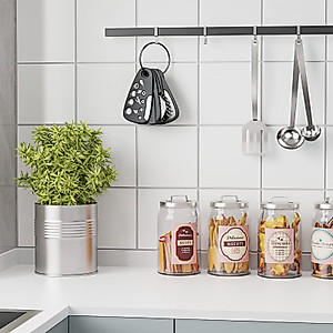 Pisol Kitchen Unique Gadgets Set 6 Pieces, Space Saving, Cheese Grater, Bottle Opener, Fruit Vegetable Peeler, Pizza Cutter, Garlic Ginger Grinder, Herb Stripper Gift Set