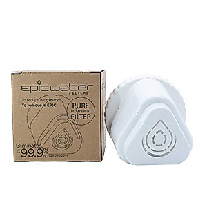 Replacement Filter for Epic Pure Water Pitcher or Dispenser / 150 Gallon Long Last Filter | BPA Free. Removes Fluoride, Chlorine, Lead, Microplastics, PFC, PFOA, PFOS, PFAS.